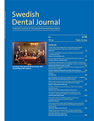 Sista Swedish Dental Journal | Klinik & Ventenskap | Dental24